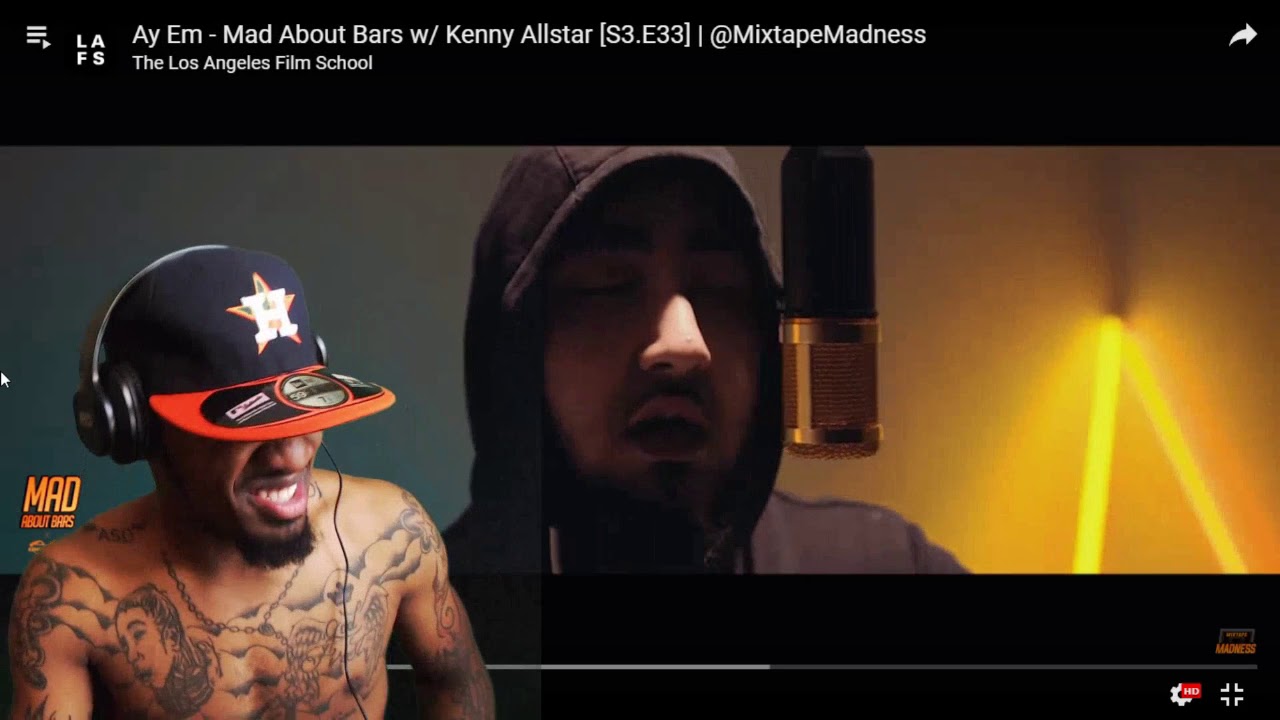 Ay Em - Mad About Bars w/ Kenny Allstar | NoLifeShaq REACTION - YouTube