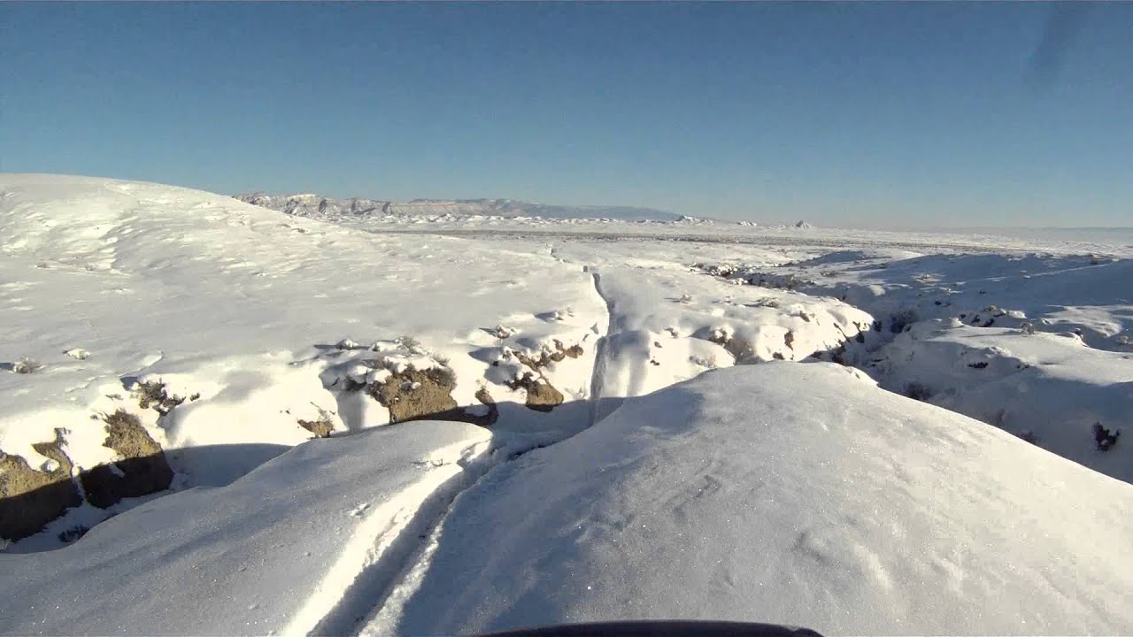 Winter riding Grand Junction 21 road - YouTube