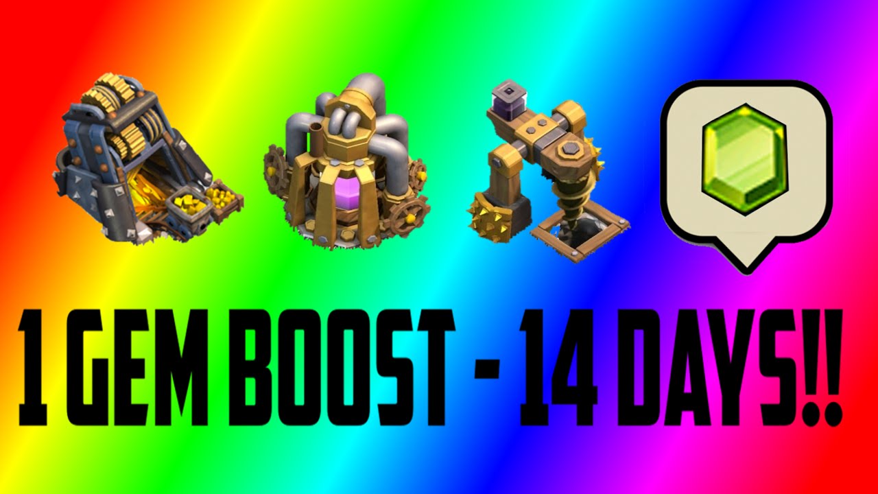 Clash of Clans- 1 Gem Collector Boost 14 Days! - YouTube