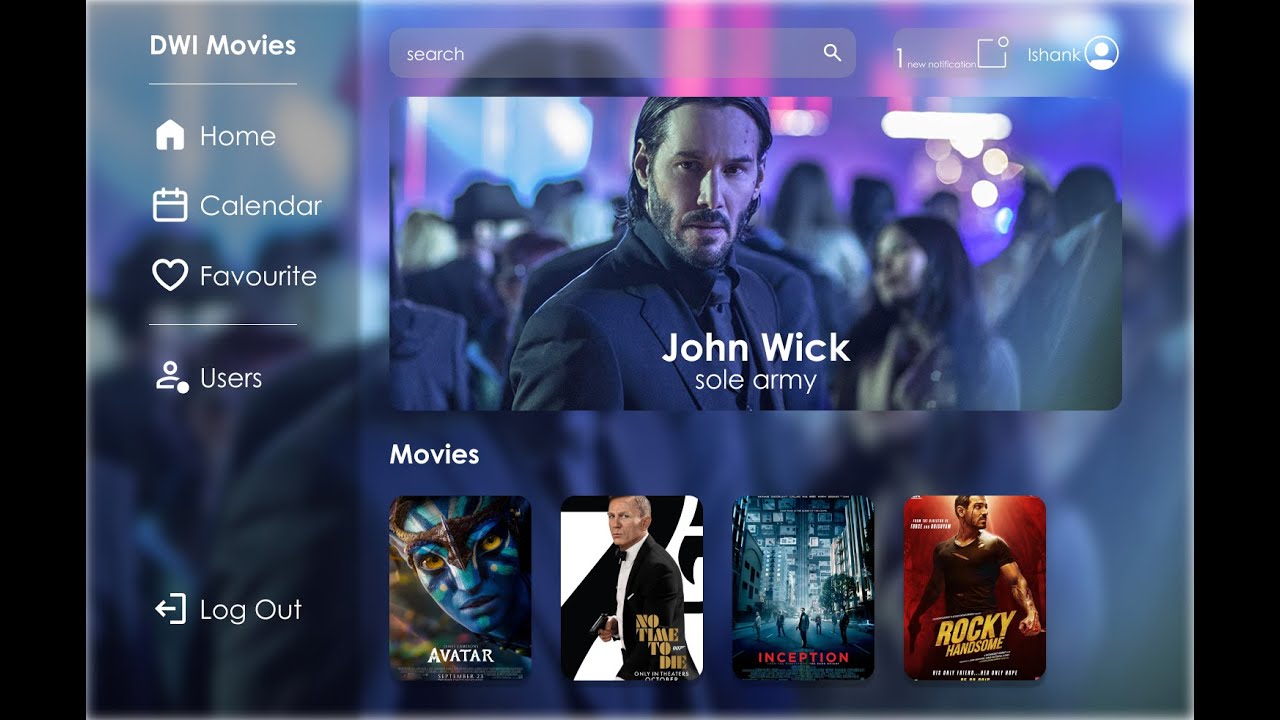 Movie website design in Figma - YouTube