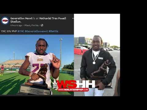 Miami FL Youth Football Player Claims He's Only 12-Years-Old With Tats & Mustache! - YouTube