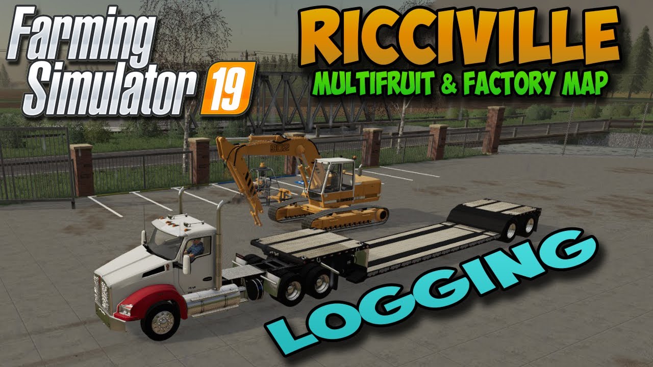 LOGGING & LOADING THE LUMBER MILL | FS19 TIMELAPSE RICCIVILLE EP. 2 ...