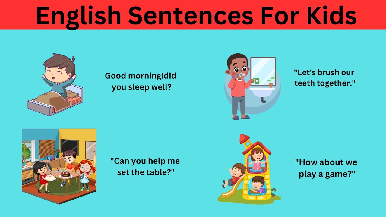Basic English Sentences for Kids | Fun Learning with Examples! - YouTube