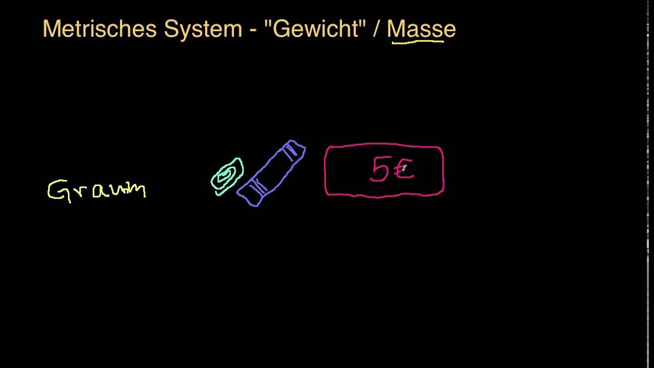 Metrisches System: Gewichtseinheiten - YouTube