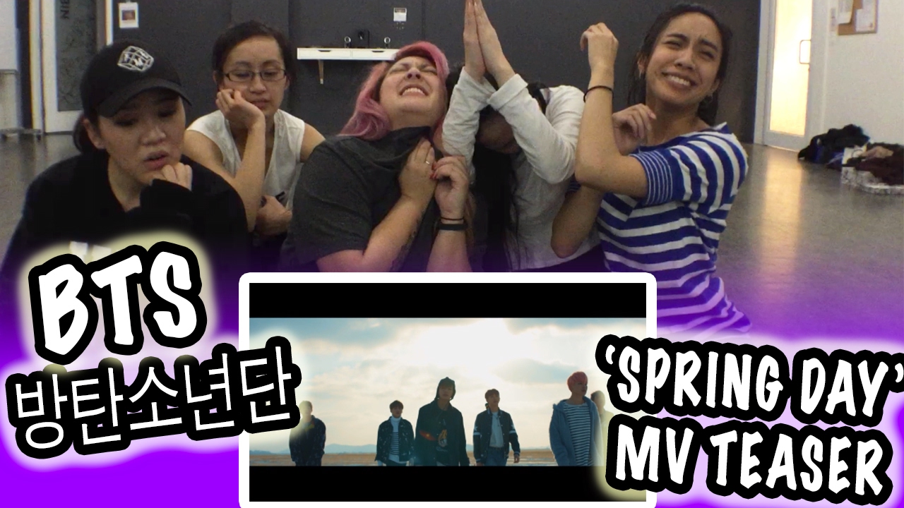 [KPOP REACTION] BTS 방탄소년단 -- 'SPRING DAY' MV TEASER 봄날 - YouTube