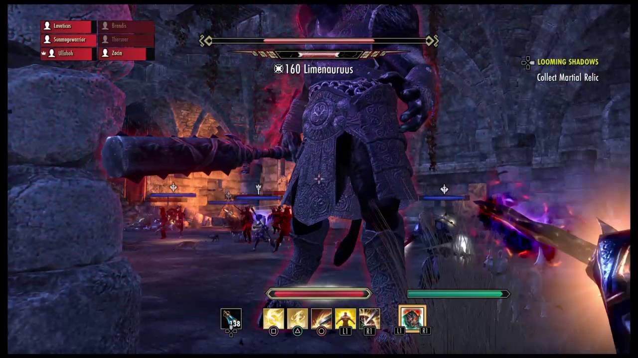 The Elder Scrolls Online Epic Boss Fight in First Person - YouTube