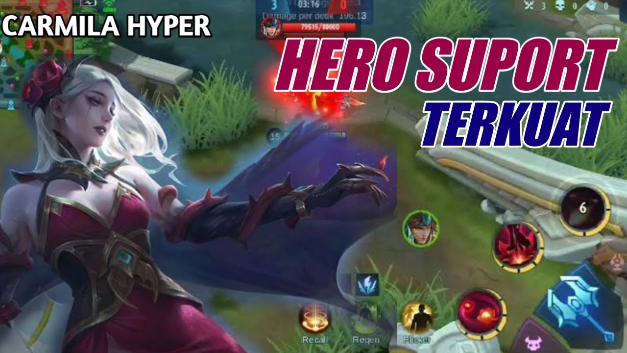 CARMILLA HERO SUPORT BUILD TANK 😨 KUAT BANGET!!! - YouTube