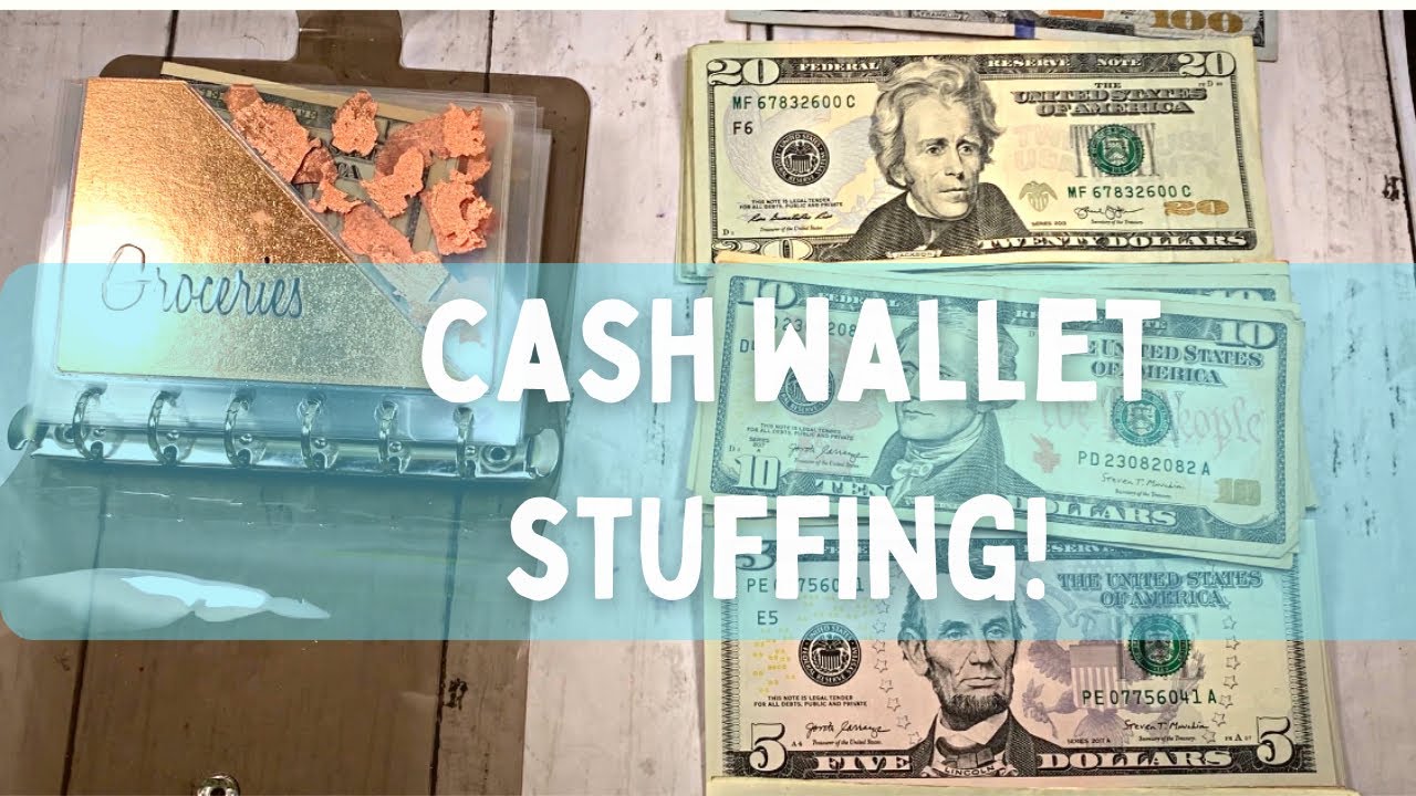Cash Wallet Stuffing | Using Cash Saves Me Money | Budget With Me - YouTube