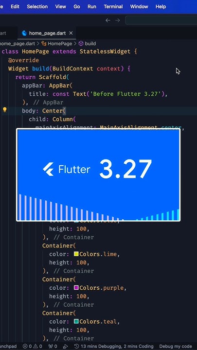 Flutter 3.27 is Here with Spacing in Row and Column 🔥 - YouTube