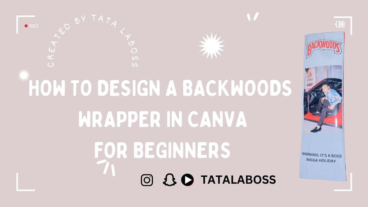 How To Design A Backwoods Wrapper In Canvas - YouTube