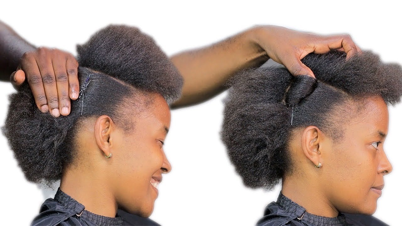 Step By Step Quick Method For Your Short 4C Natural hair. Beginners ...