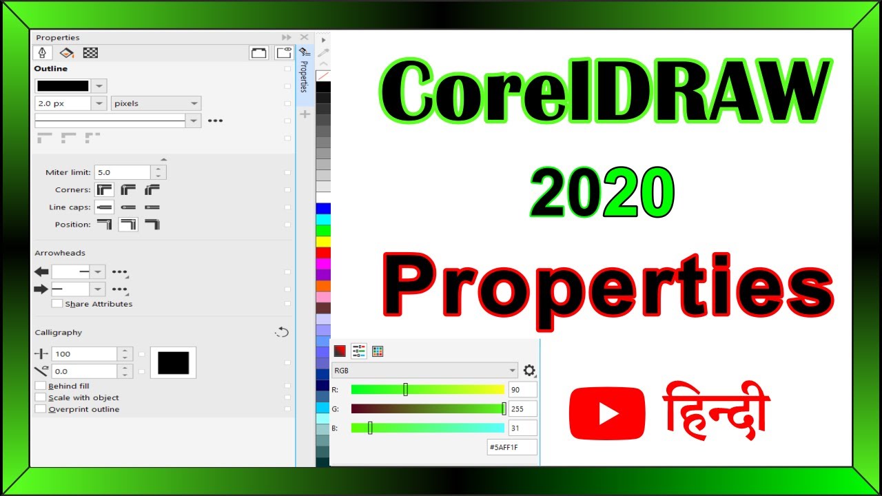 Properties BAR In Corel Draw 2020 Dockers Beginners Tutorials Detail In HINDI YouTube Properties BAR In Corel Draw 2020 Dockers Beginners Tutorials Detail In HINDI YouTube