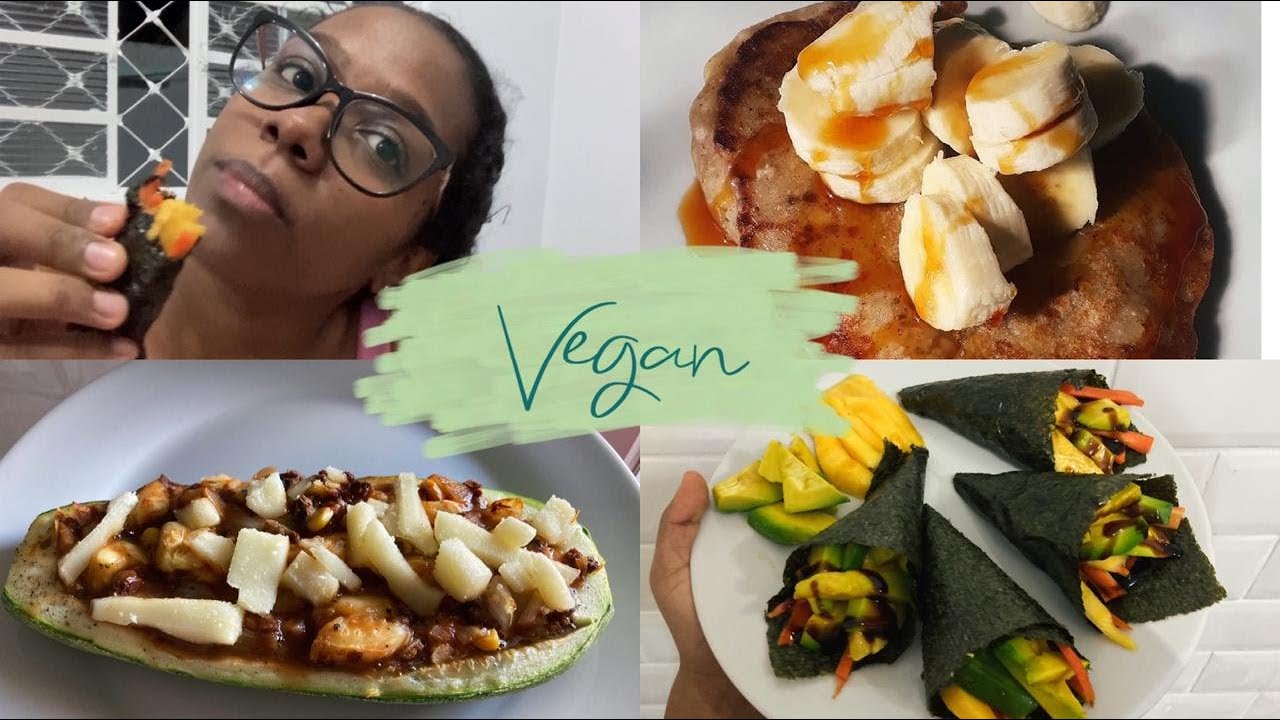 O QUE EU COMO EM UM DIA VEGANO (delicioso & barato) - YouTube