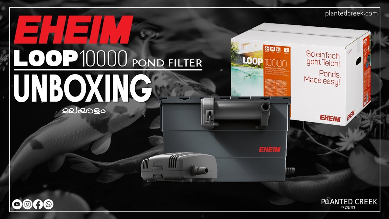 Eheim LOOP 10000 Pond Filter Unboxing Malayalam #plantedcreek #unboxing #eheim - YouTube