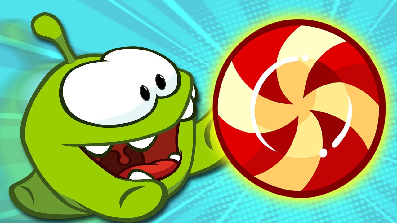 Om Nom y gran sabor a caramelo | Aprenda colores y tamaños con Om Nom ...