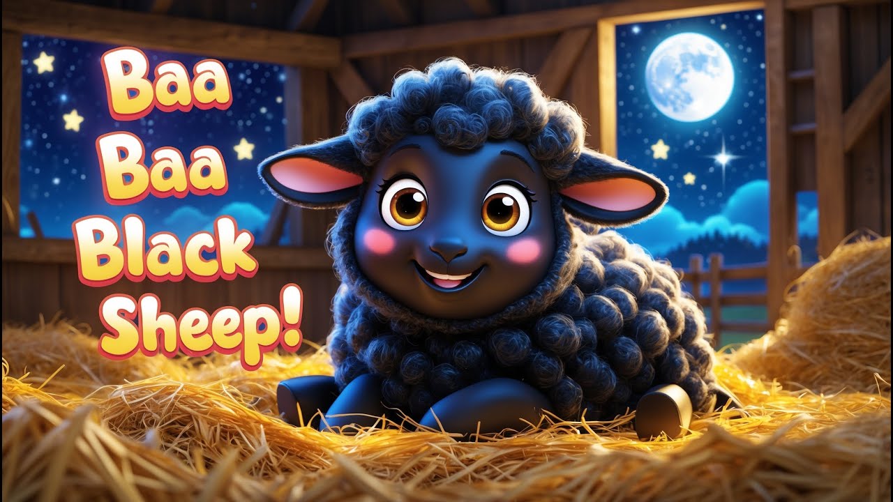 Baa Baa Black Sheep | Fun Kids Nursery Rhyme & Animal Song ...