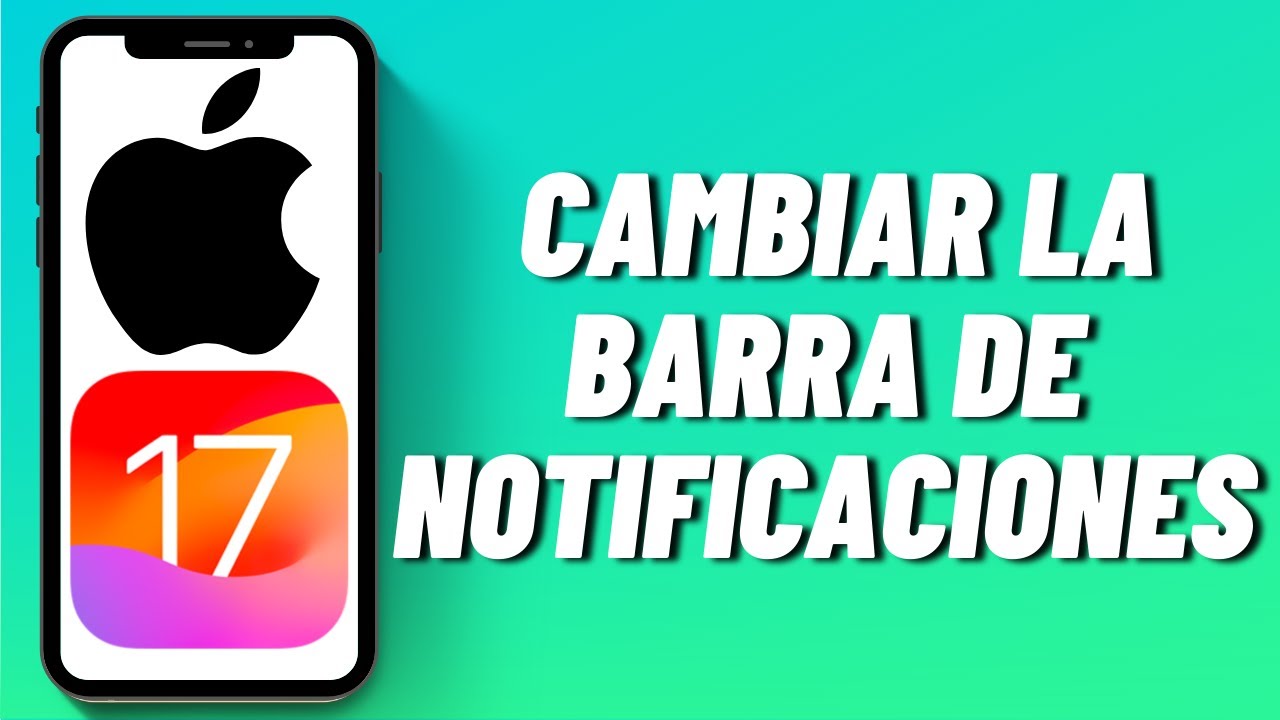 Cómo cambiar la barra de notificaciones en iOS 17 - YouTube