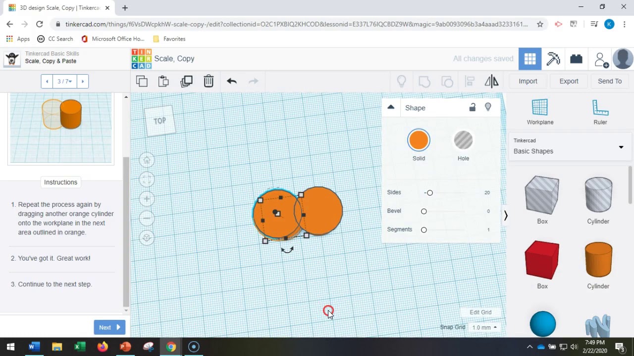 TinkerCad: Scale, Copy, Paste - YouTube