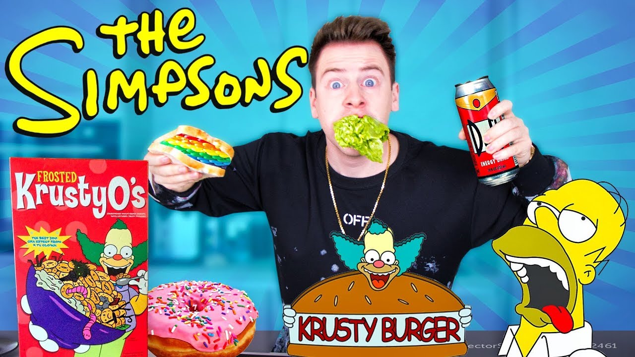 So schmeckt das Essen von „THE SIMPSONS“ ! 😱 24 STUNDEN Edition II ...
