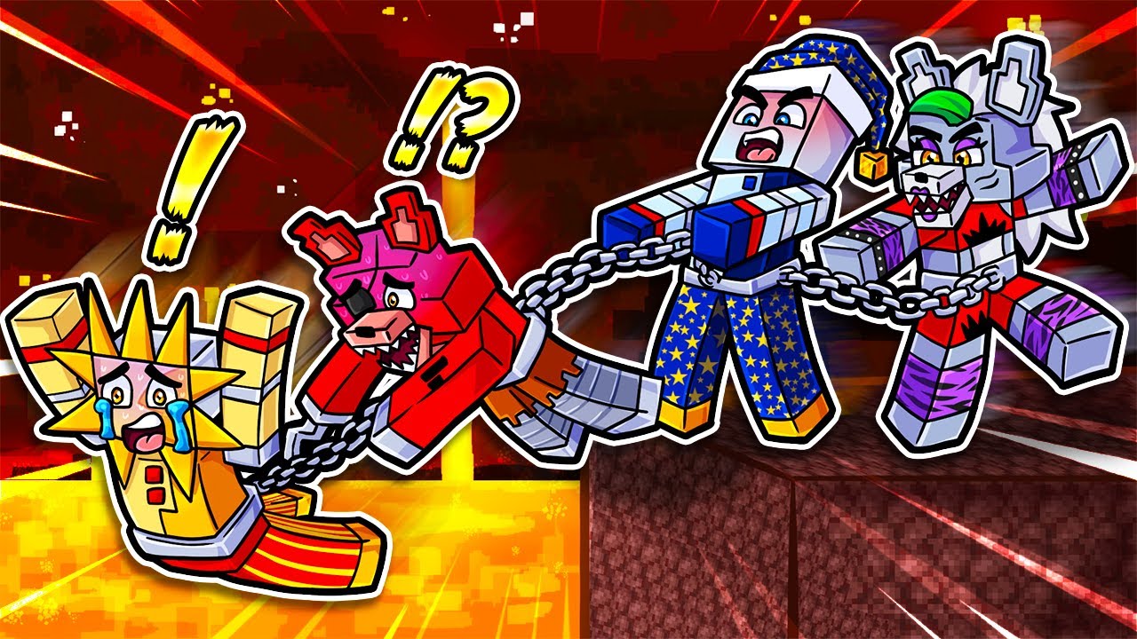 ESCAPE THE NETHER while CHAINED TOGETHER in Minecraft - YouTube