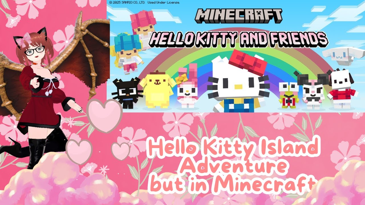 [EN]Vtuber| ~*HELLO KITTY ISLAND ADVENTURE but in MINECRAFT *~ | !merch ...