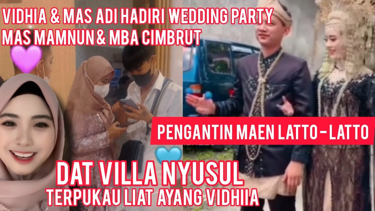 VIDHIA TAMPIL CANTIK HADIRI UNDANGAN NIKAHAN MAMNUN & CIMBRUT. DAT ...