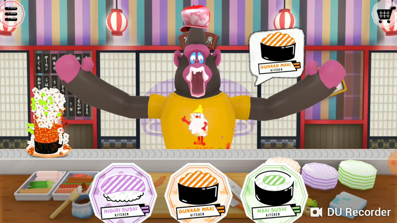 Game OH!SUSHI khi các con vật ăn SUSHI cay 😡, kênh dành cho các bé ...