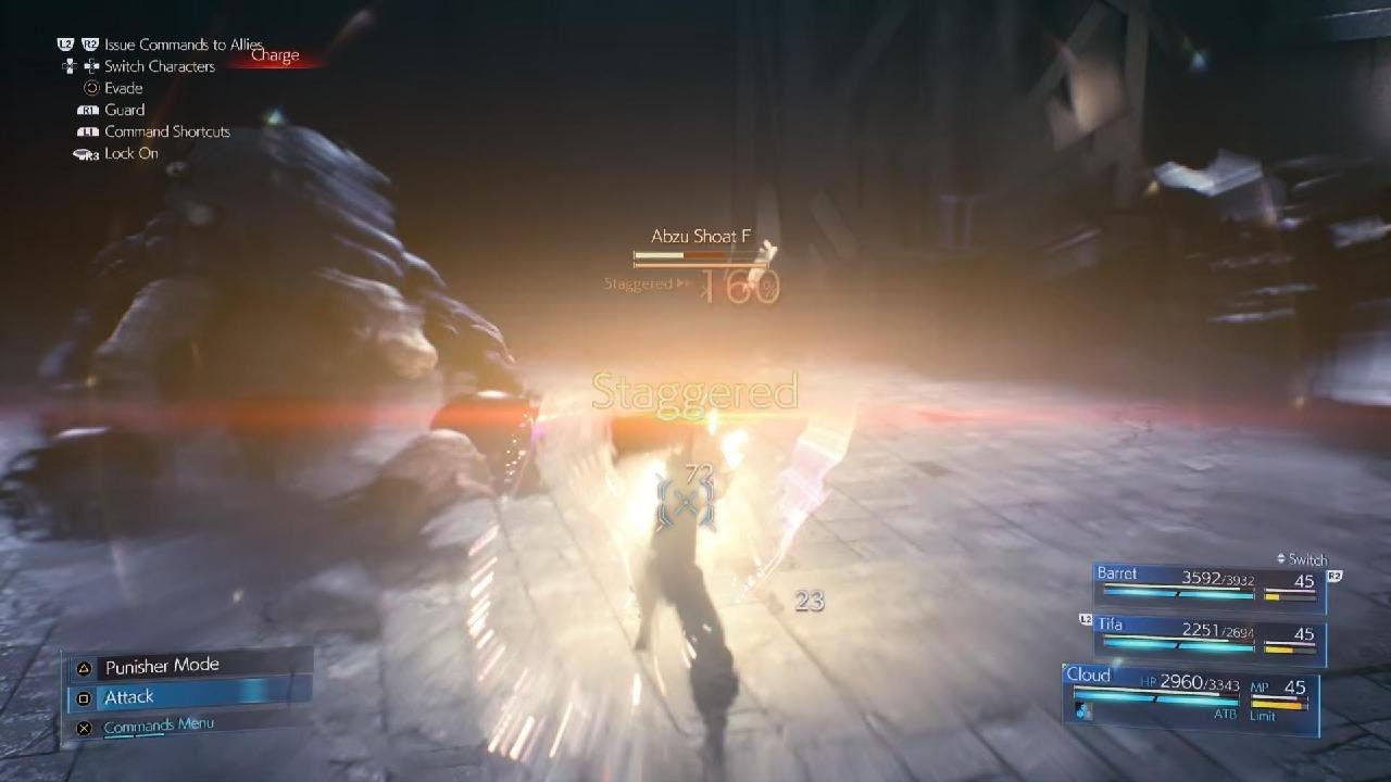 FINAL FANTASY VII REMAKE fight - YouTube