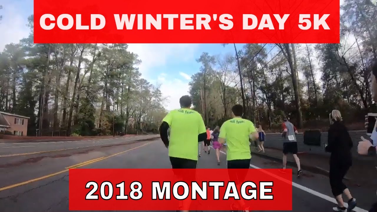Cold Winter's Day 5k - Running Montage - YouTube