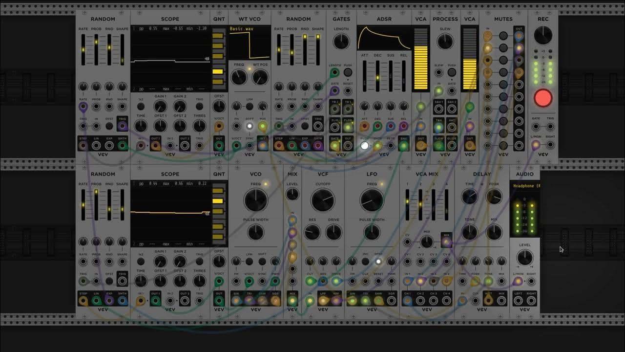 Generative Patch - VcV Fundamentals modules only - YouTube