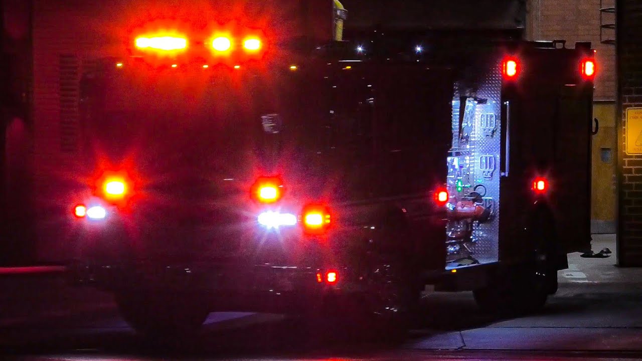 LAFD Engine 88 & Rescue 88 Responding - YouTube
