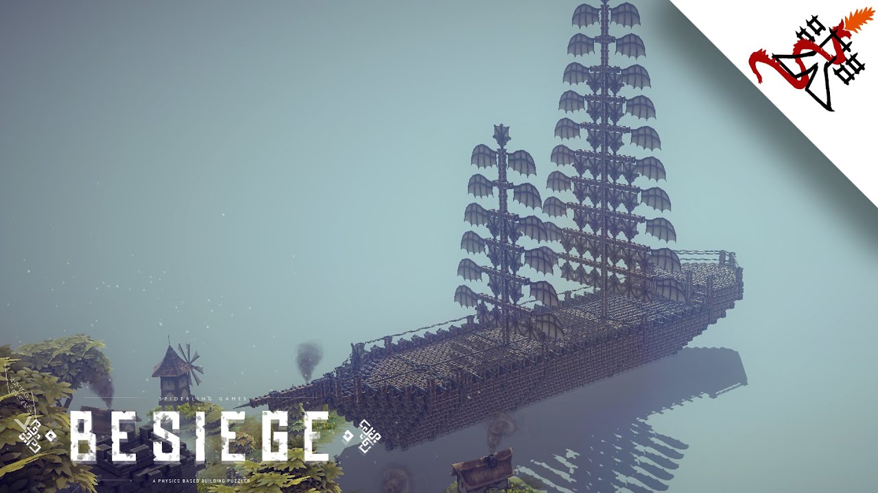 Besiege - How to make a MASSIVE Battleship - YouTube