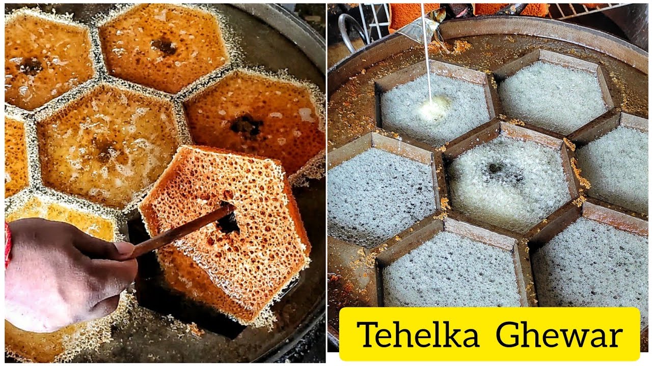 Art of Ghewar Making from scratch || Full Process of Tehelka Ghewar ️ ...