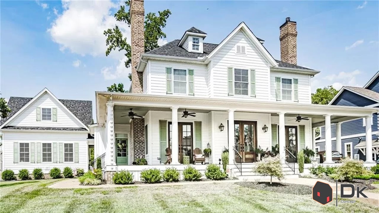 Breathtaking Southern Low Country Farmhouse With Amazing Covered Front ...