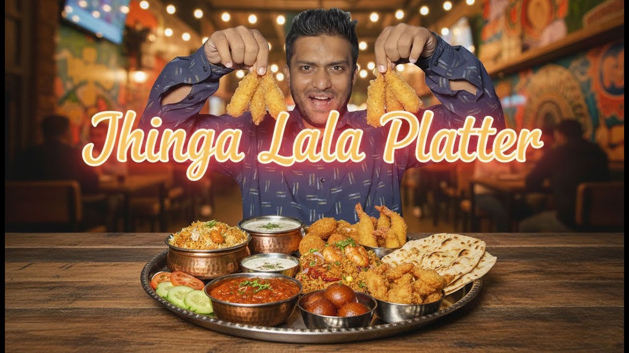 Seafood Lovers Must Try! Jheenga Lala Platter - YouTube