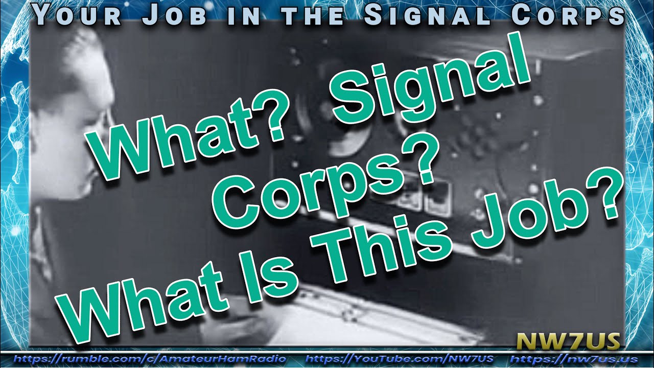 Your Job In The US Army Signal Corps 1944 - YouTube