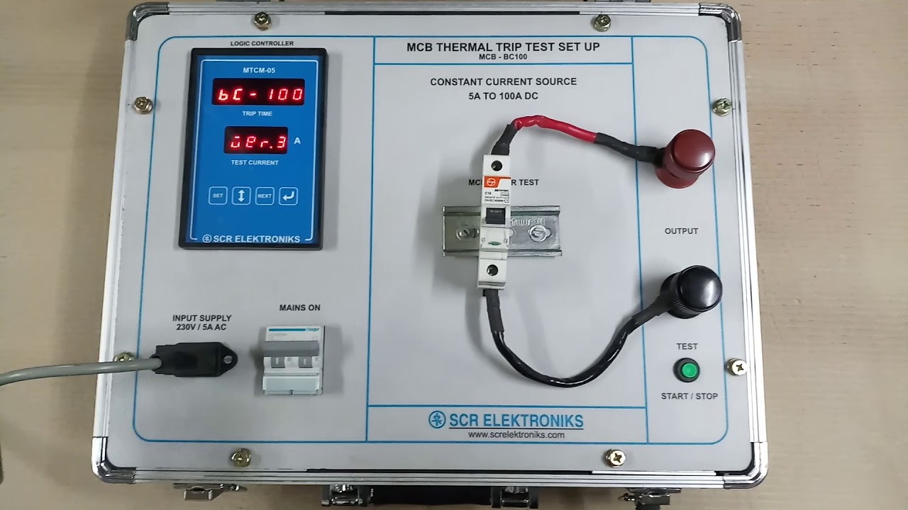 Portable Mcb Thermal Test kit - YouTube