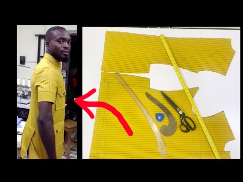 SAFARI SUIT CUTTING TUTORIAL// Senators suit pattern // Gents cutting ...