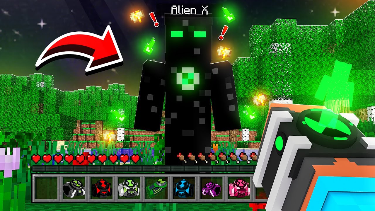 TESTANDO O PODER MÁXIMO DO ALIEN X NO MINECRAFT! - YouTube