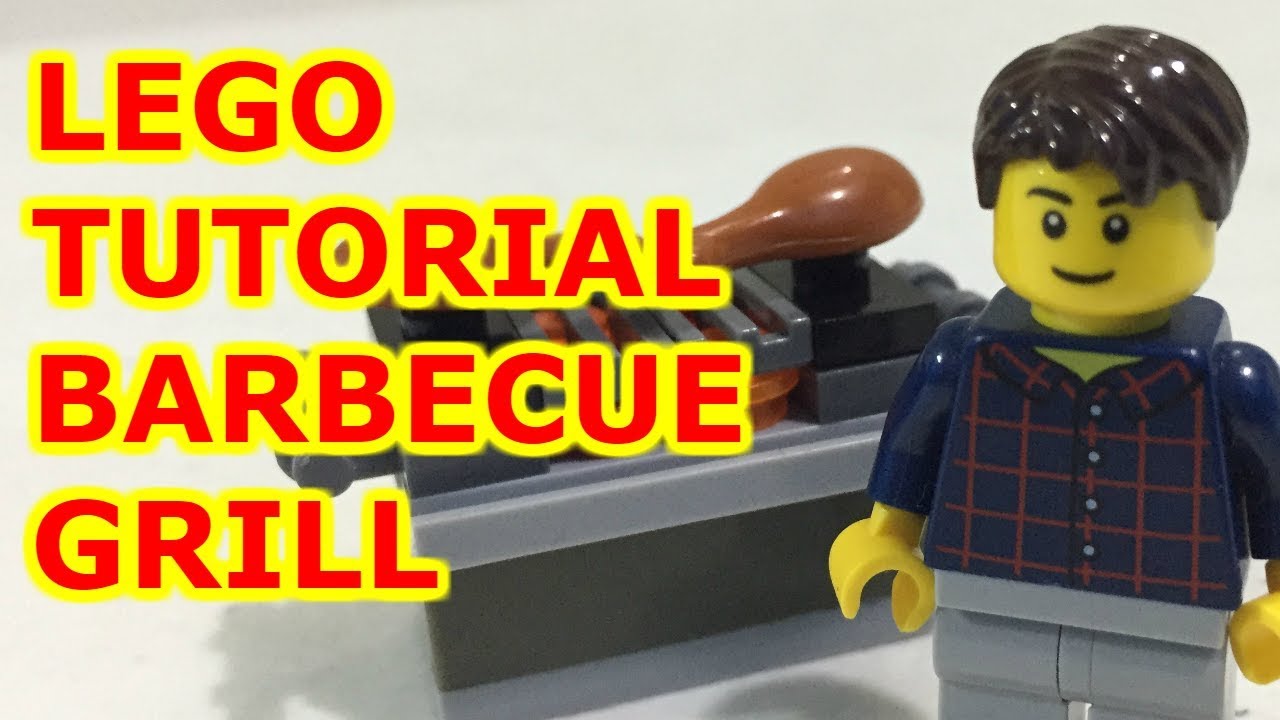 LEGO Tutorial How to Build a LEGO Barbecue Grill - YouTube