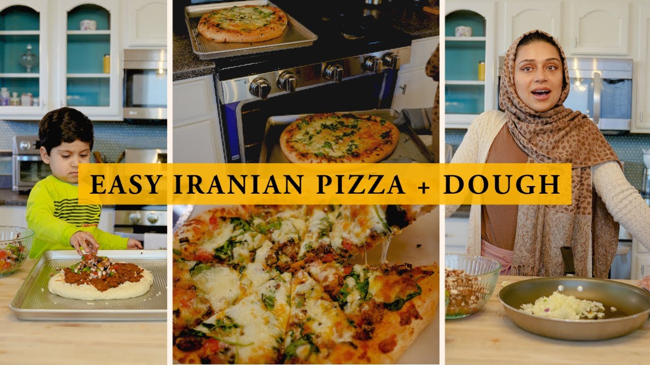 HOW TO MAKE IRANIAN PIZZA: pizza dough from scratch! - YouTube