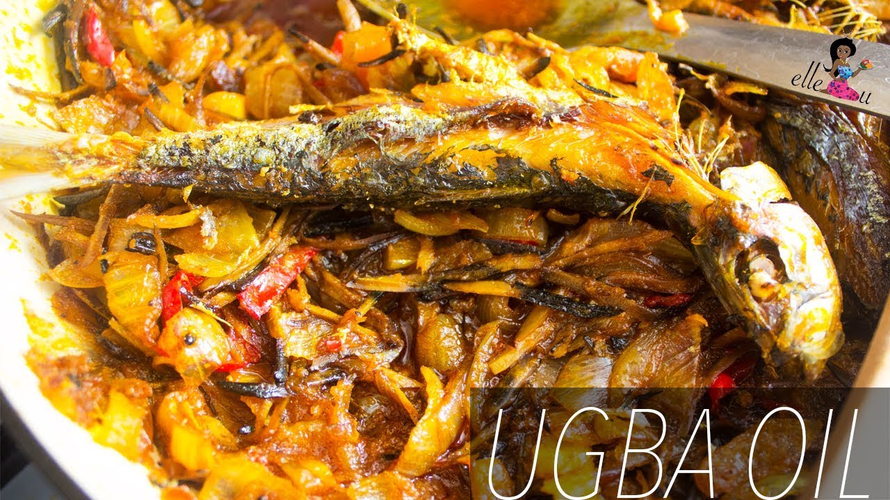 How to Make Ugba and Onions Oil | Yam Sauce | Nigerian Food Recipes ...
