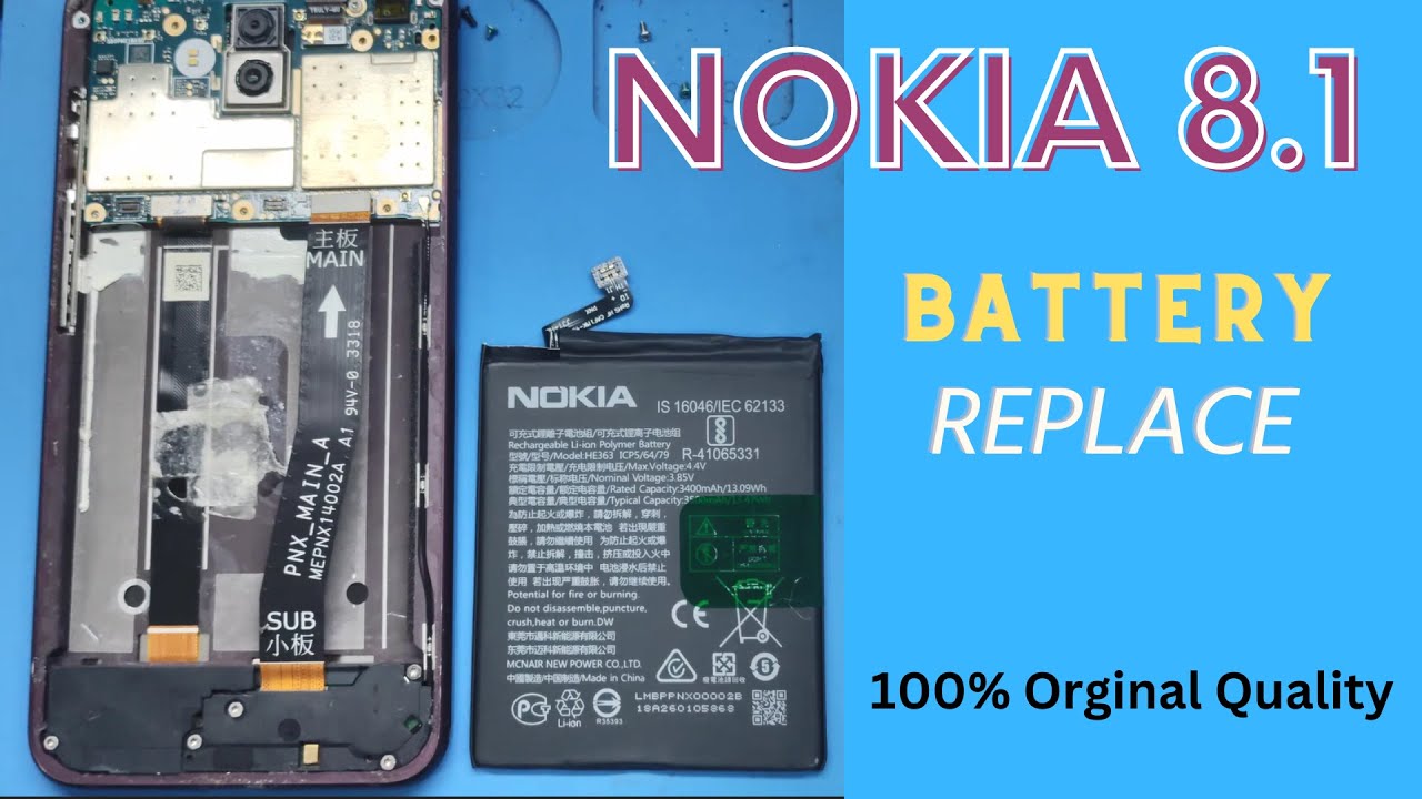 Nokia 8.1 Battery Replacement। Mobile Servicing ,Mobile Clinic - YouTube
