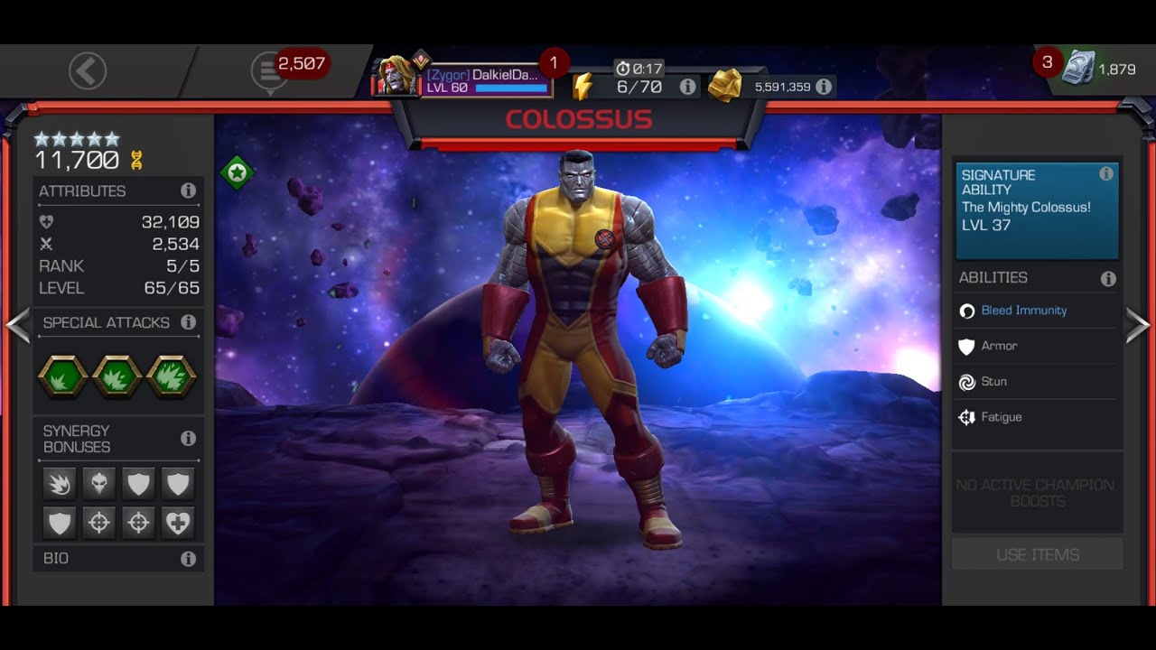 MCOC - Champion Spotlight Discussion Episode 02 - Colossus Synergies in ...