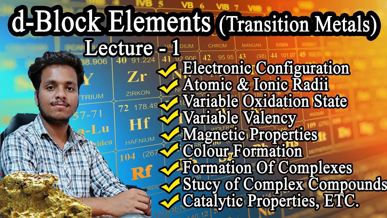 d-Block Elements-01|Comprehensive Guide to Chemistry"|Electronic ...