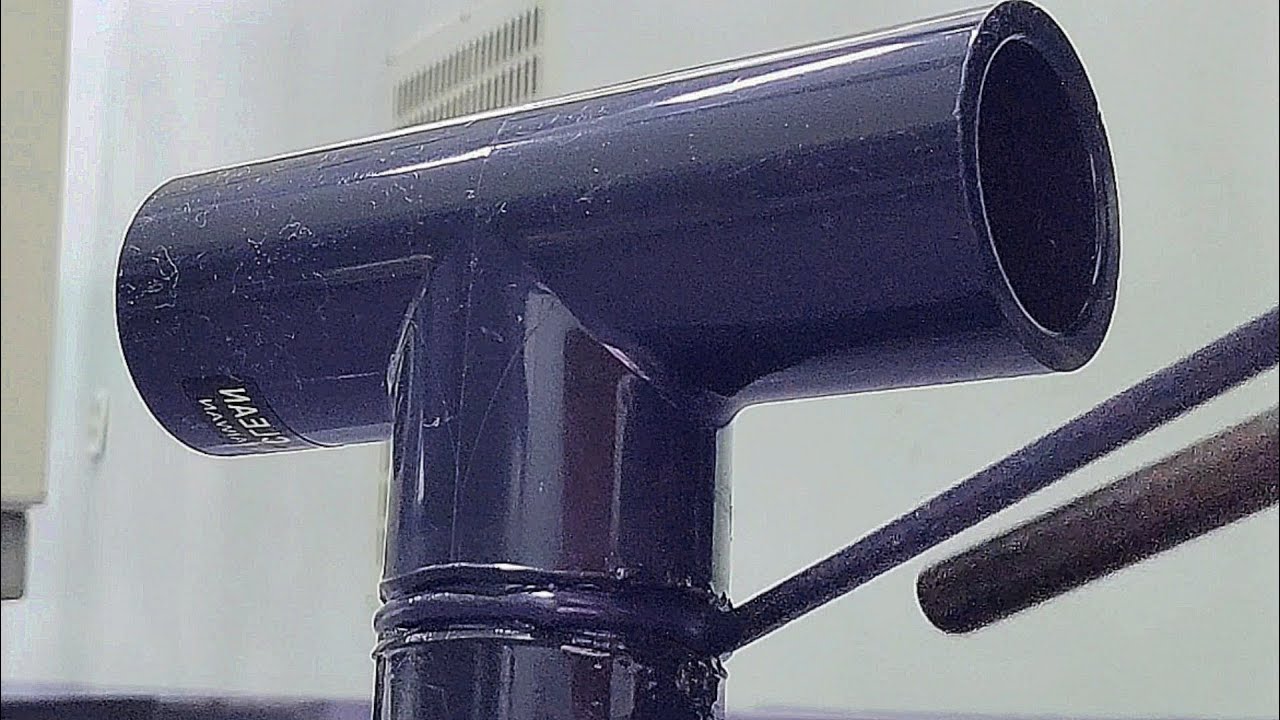 PVC Plastic Pipe Welding Process - YouTube