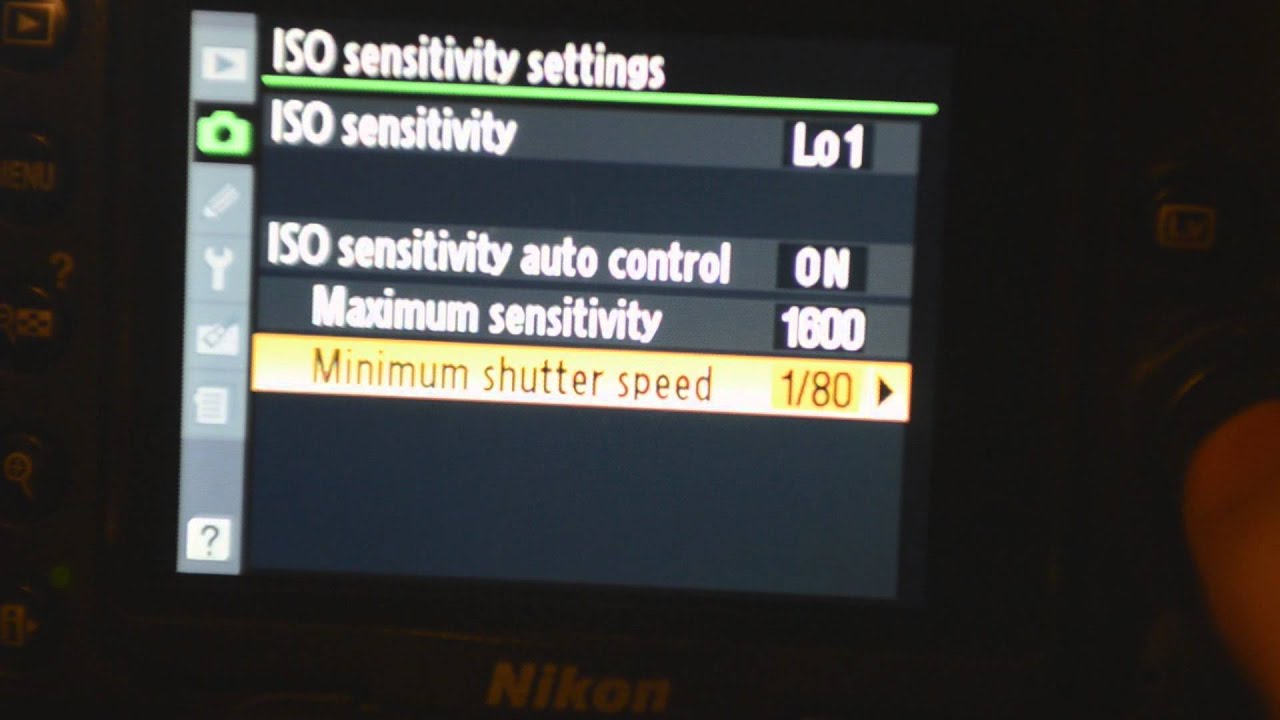 Setting ISO Sensitivity on Nikon - YouTube
