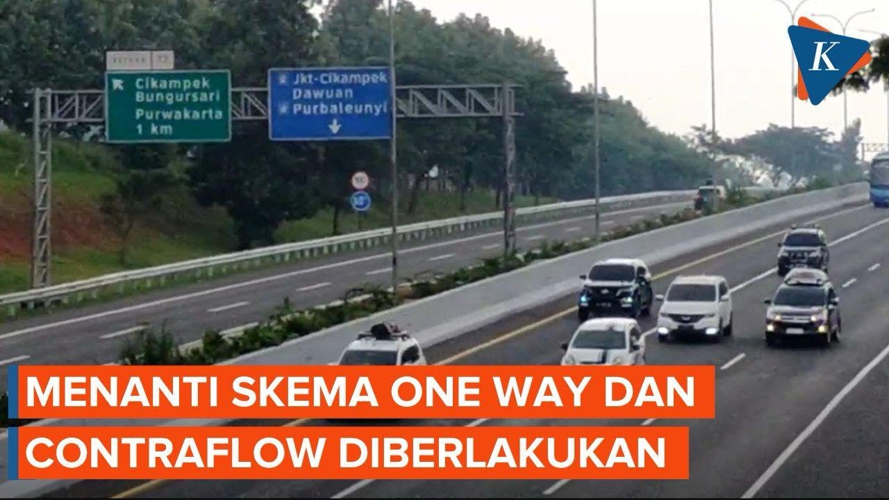 Skema One Way dan Contraflow Jalur Trans Jawa Belum Diberlakukan - YouTube