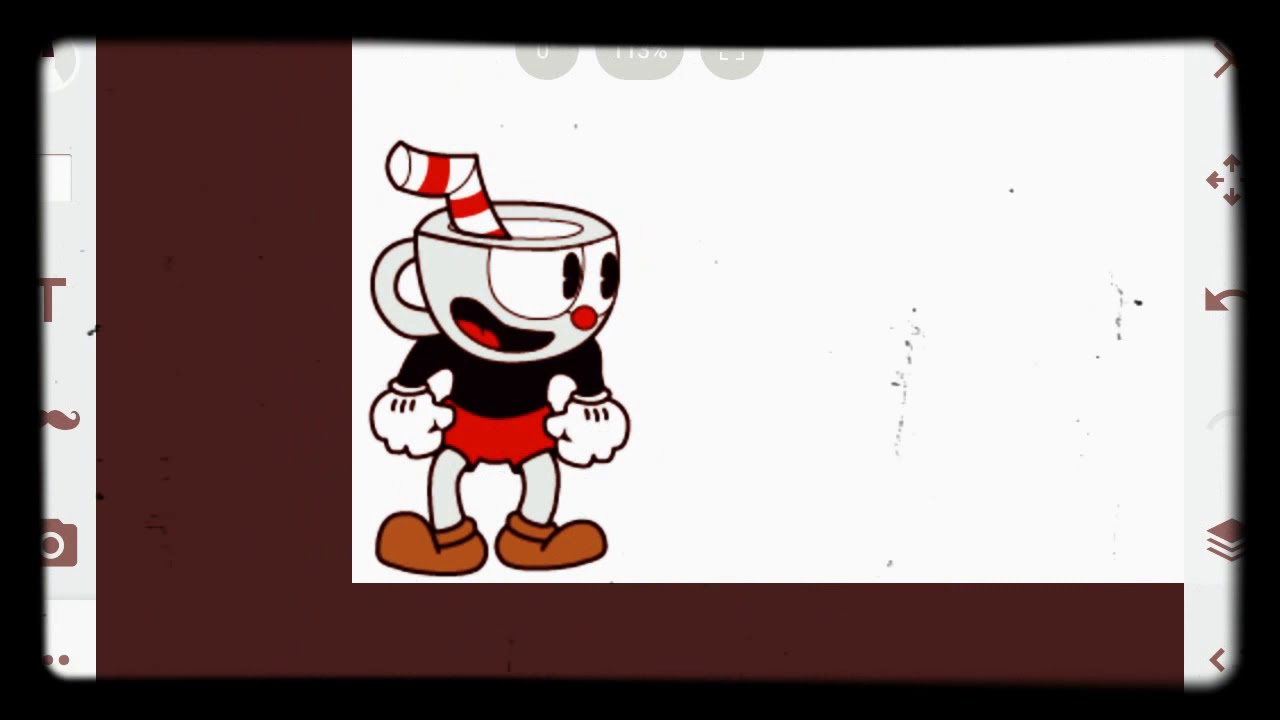 How to draw cuphead on sketch - YouTube