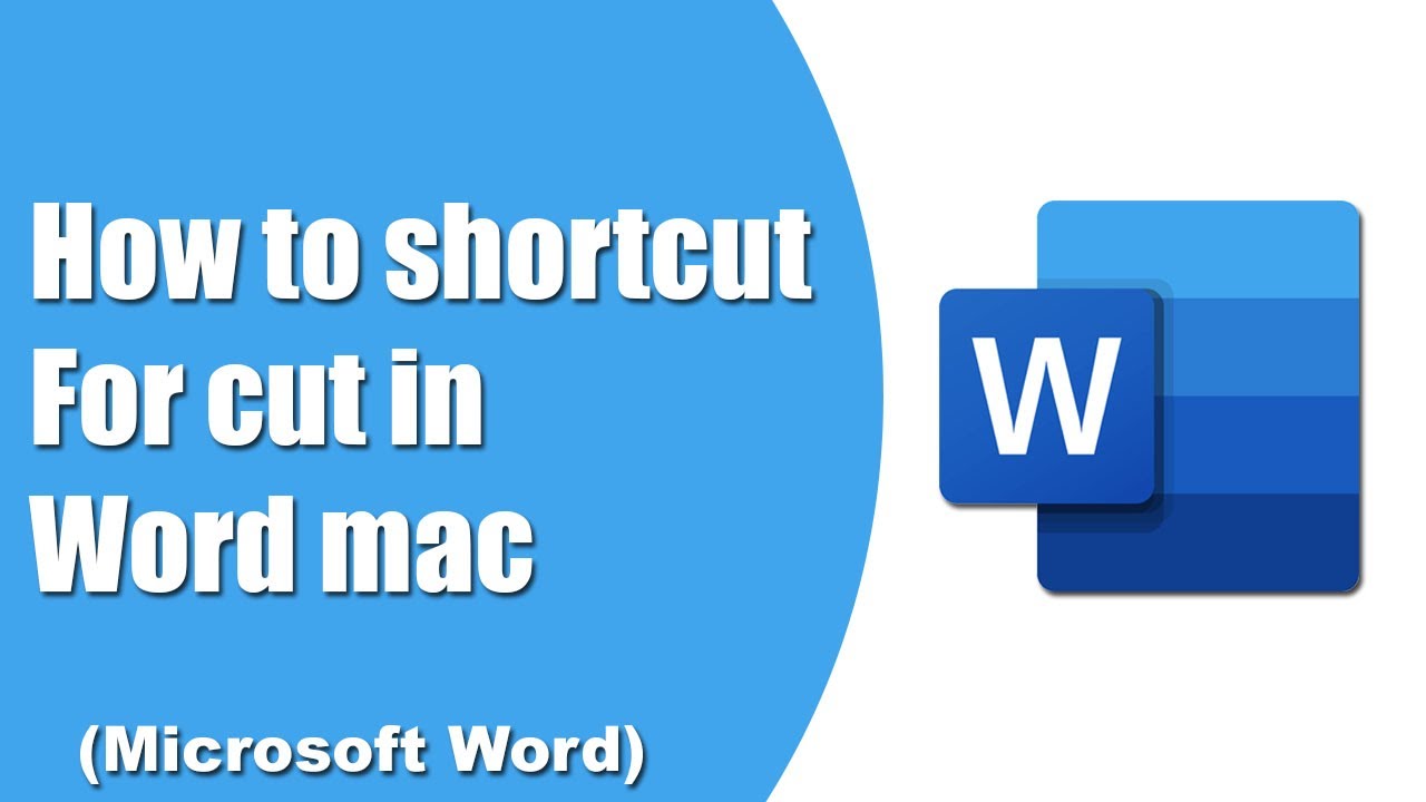 How to shortcut for cut in word mac (Microsoft word) - YouTube